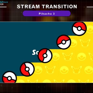 Pikachu Stream Transition, Pokemon Ball Transition, Twitch OBS Scenes ...