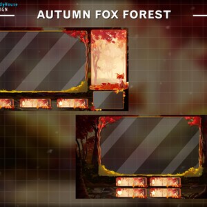 Animated Stream Package Fall Fox Forest, Aesthetic Autumn Twitch ...