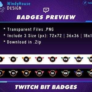 30x Ranks Twitch Bit Badges, Crowns Twitch Bit Badges Set, Twitch Tier ...