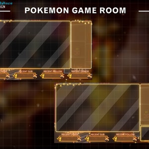Animated Stream Package Pokemon Game Room, Cozy Aesthetic PC Room Setup ...