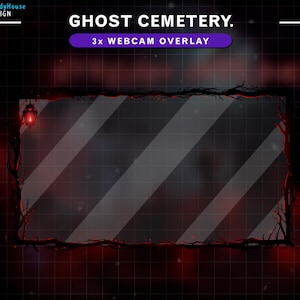 3x Animated Halloween Webcam Borders, Horror Webcam Overlay, Spooky ...