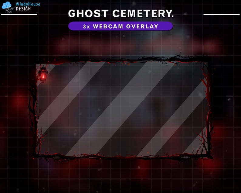 3x Animated Halloween Webcam Borders, Horror Webcam Overlay, Spooky ...
