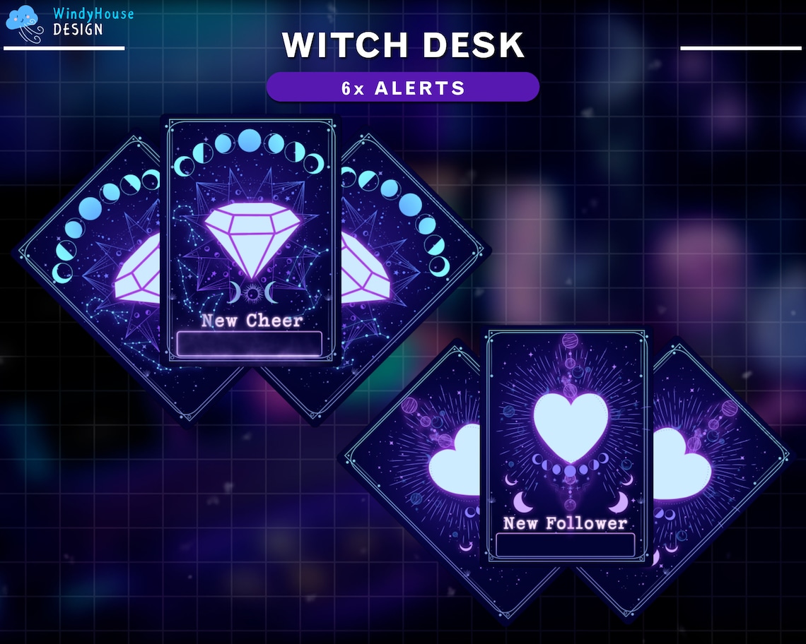 Tarrot Card Twitch Alerts, Stream Elements Alerts, Witchy Aesthetics ...