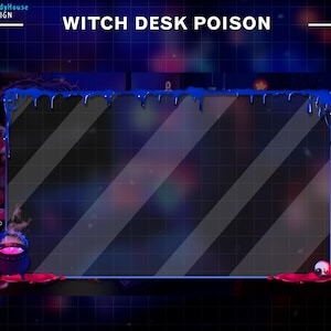 Animated Stream Package Witch Desk Poison, Halloween Desk Twitch ...