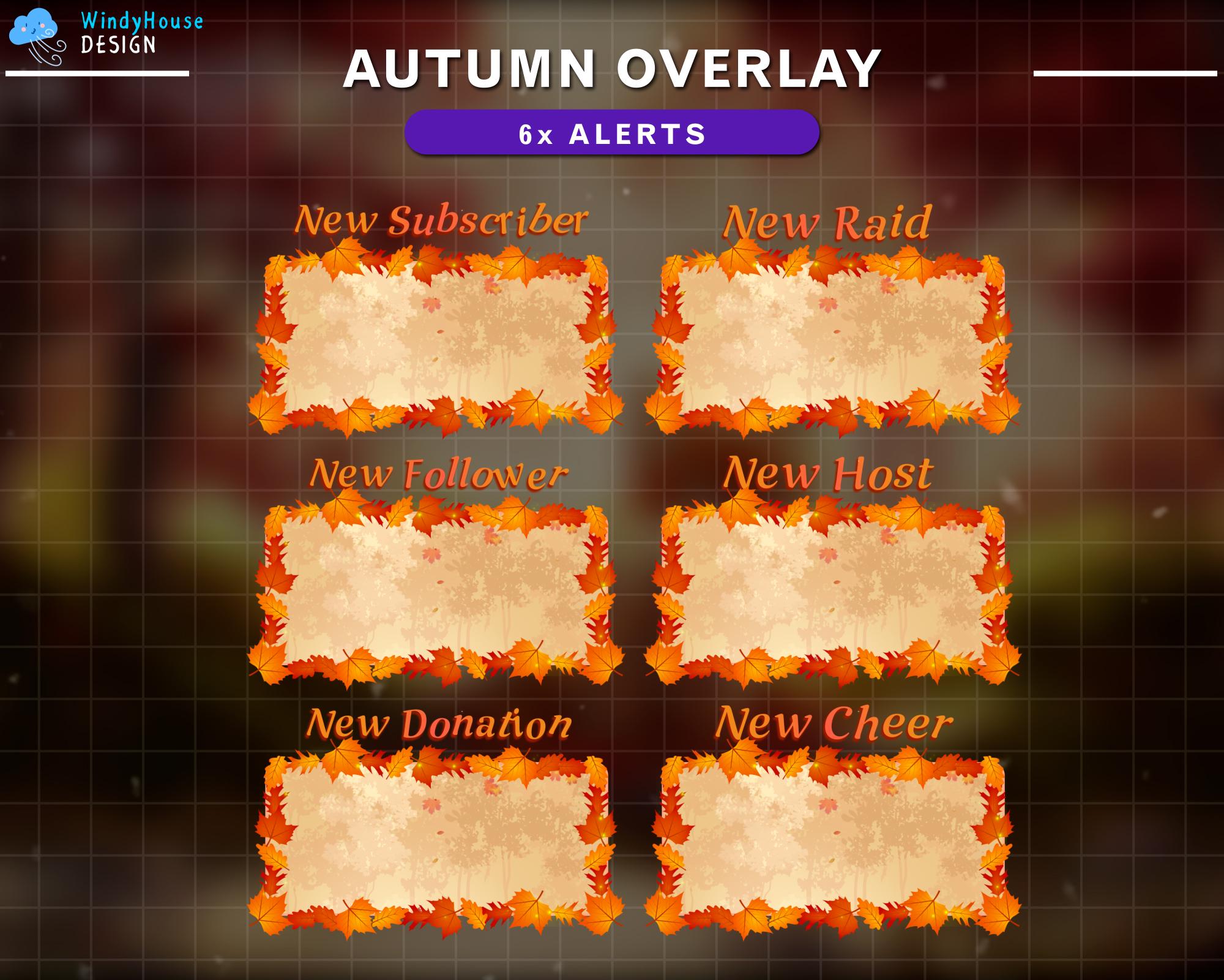 Animated Stream Package Fall Fox Forest, Aesthetic Autumn Twitch ...