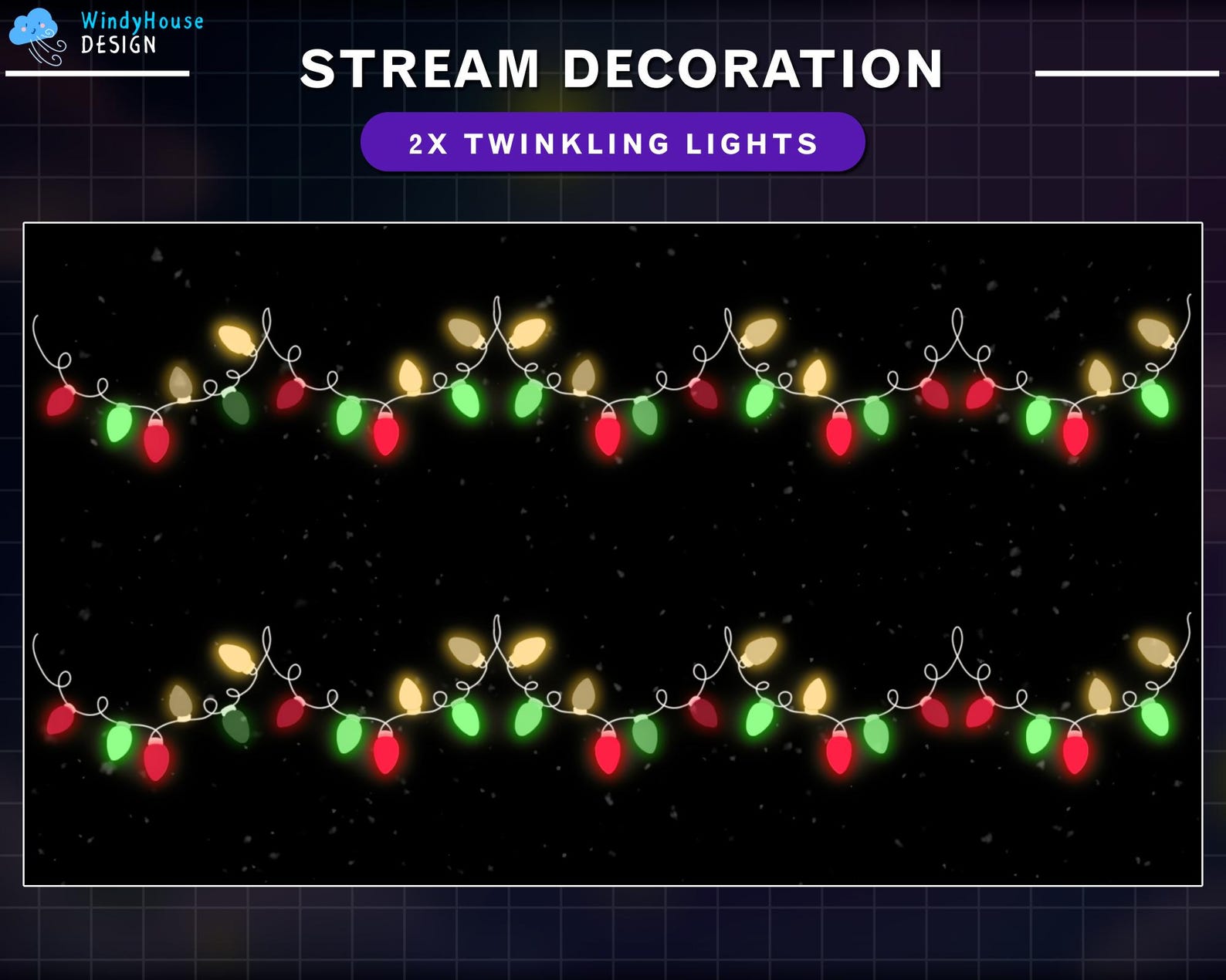 2x Animated Twinkle Lights Stream Decoration - Etsy