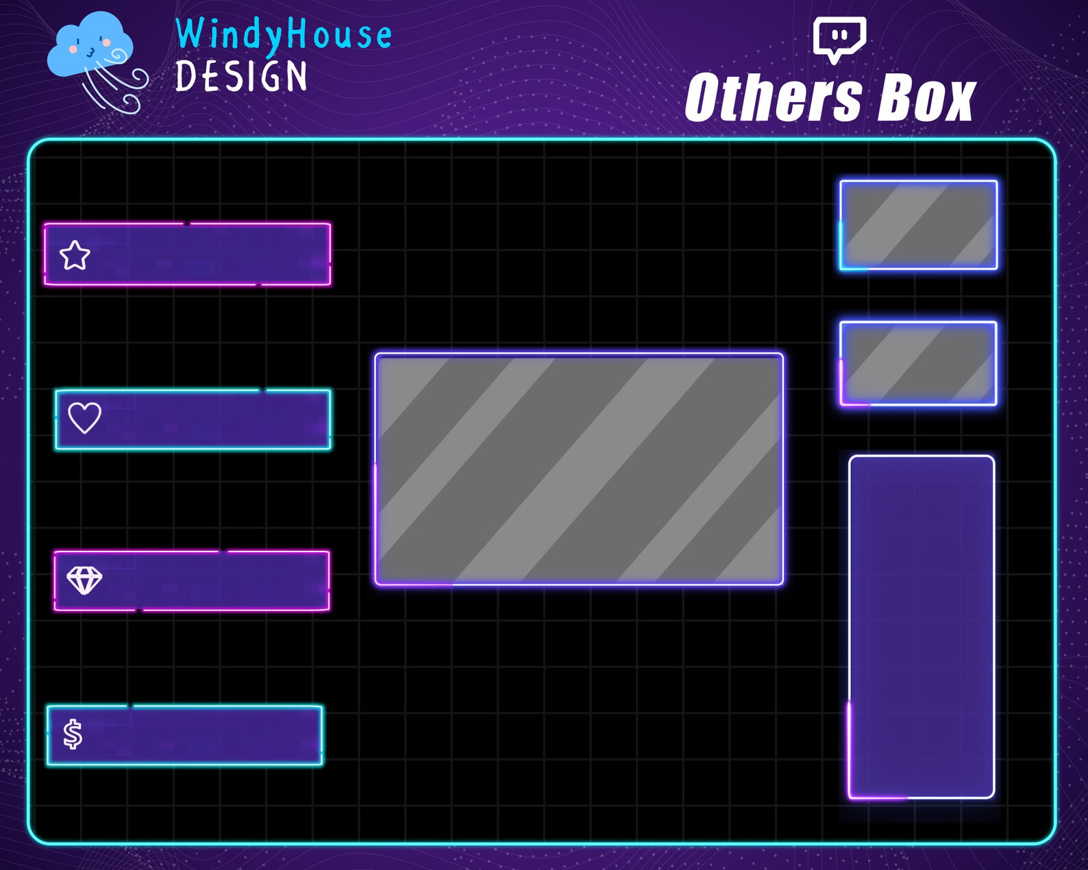 Animated Gaming Room Twitch Stream Package, Cozy Bed Room Twitch ...