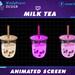 Animated Milktea Stream Decoration Bubble Boba Tea Sub - Etsy
