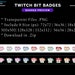 Full Set 30 Winter Coffee Cups Twitch Bit Badges / Christmas Twitch Bit ...