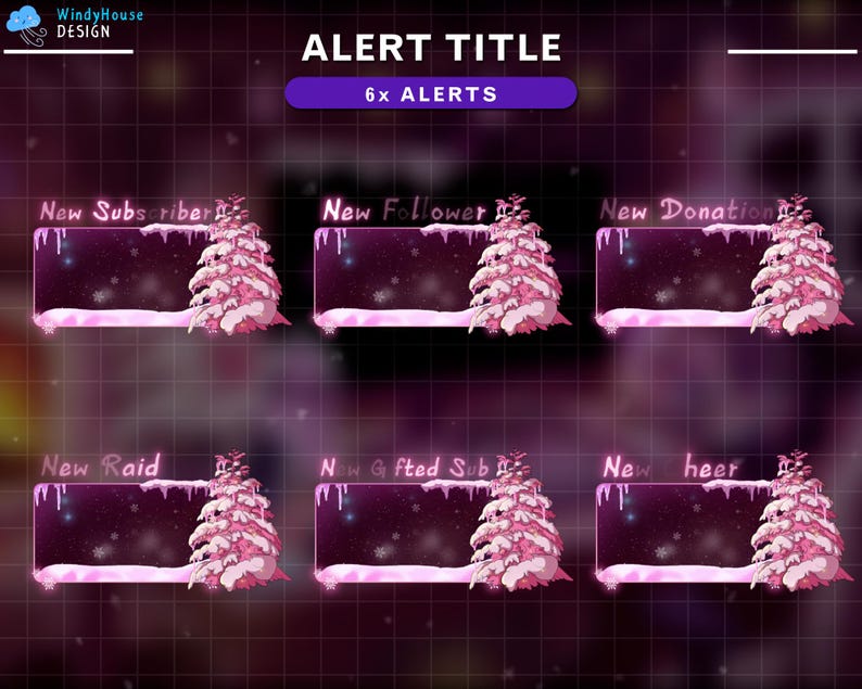 Animated Christmas Gaming Room Stream Package, Cozy Winter PC Room ...