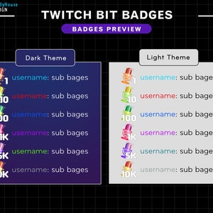 20x Rainbow Micro Twitch Bit Badges, Colorful Sub Badges for Streamers ...