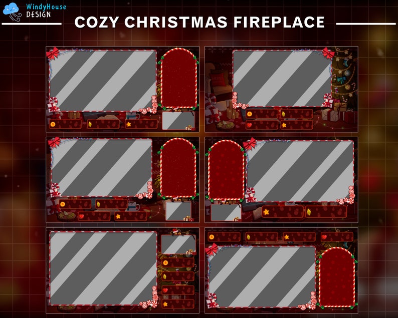 Animated Full Stream Package Cozy Christmas Room, Aesthetic Xmas Room ...