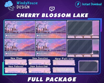Animated Sakura Cherry Blossom Twitch Stream Package / Cozy - Etsy