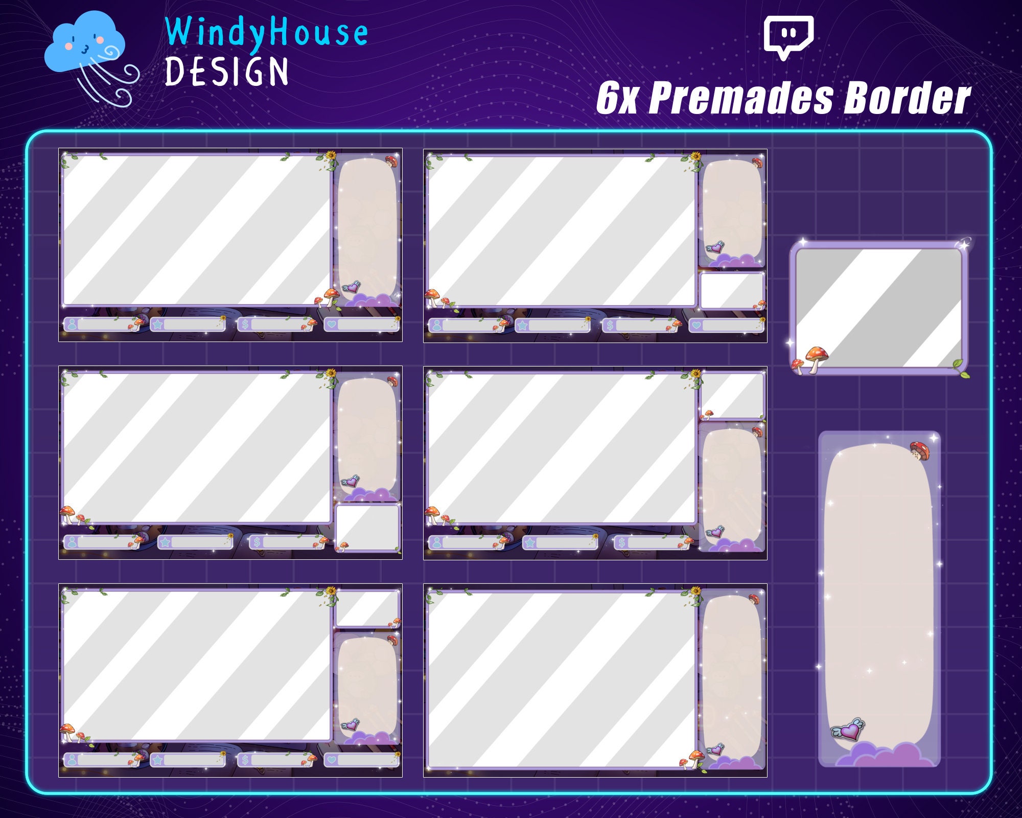 Animated Twitch Overlay Cozy Lofi Desk Stream Package, Lofi Desk Stream ...