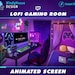 Animated Gaming Room Twitch Streaming Screens, Cozy Bed Room Twitch ...