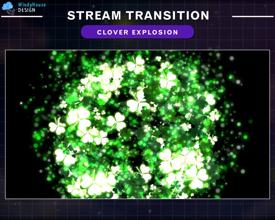 Clover Explosion Stream Transition, Four-leaf Transition for Patrick's ...