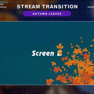 2x Animated Stream Transition Autumn Leaves, Maple Leaves Twitch OBS ...