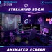 Animated Gaming Room Twitch Stream Screens, Cozy Streaming Room With ...