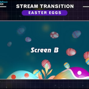 Easter Eggs Stream Transition, Twitch OBS Scenes Stinger, Twitch ...