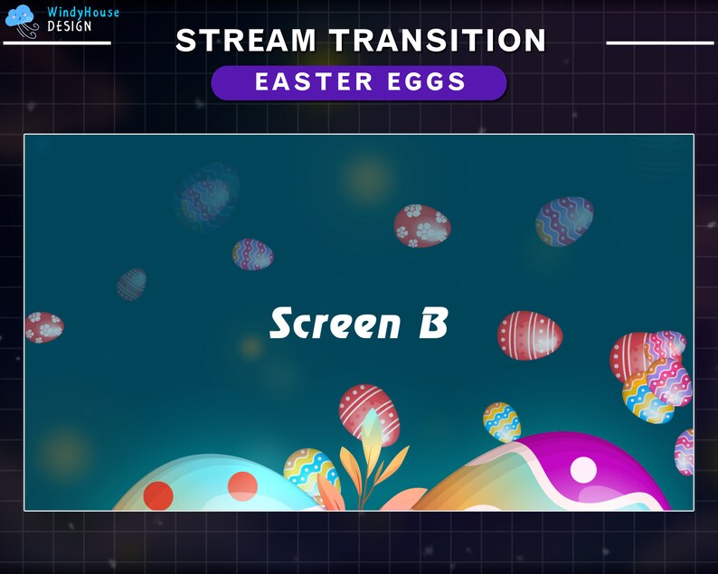 Easter Eggs Stream Transition, Twitch OBS Scenes Stinger, Twitch ...