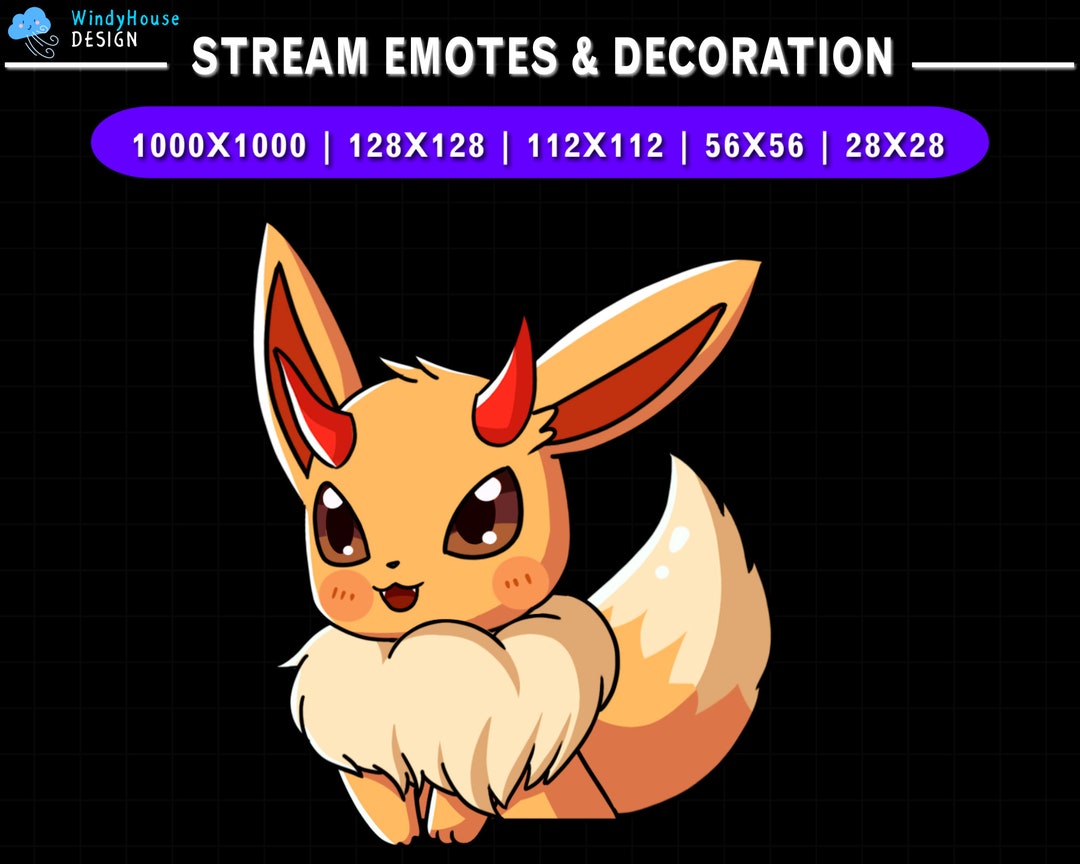 Animated Twitch Emote Cute Eevee Devil, Eevee Twitch Emotes, Emotes for ...