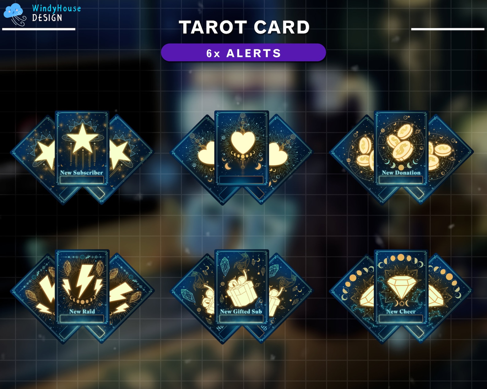 Tarrot Cards Twitch Alerts, Stream Elements Alerts, Witchy Aesthetics ...