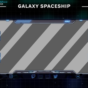 Animated Stream Package Lo-fi Spaceship, Animated Twitch Overlay Galaxy ...