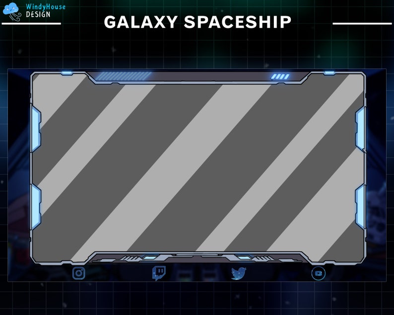 Animated Stream Package Lo-fi Spaceship, Animated Twitch Overlay Galaxy ...