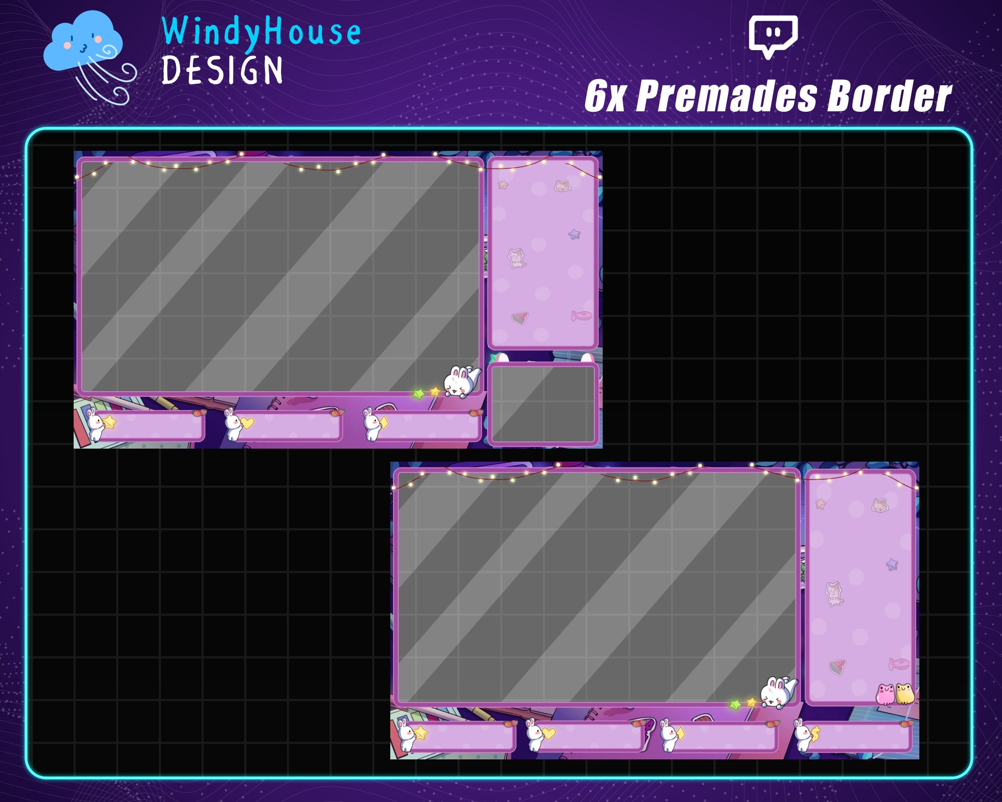 Animated Day & Night Lofi Desk Twitch Overlay Stream Package, Cozy ...