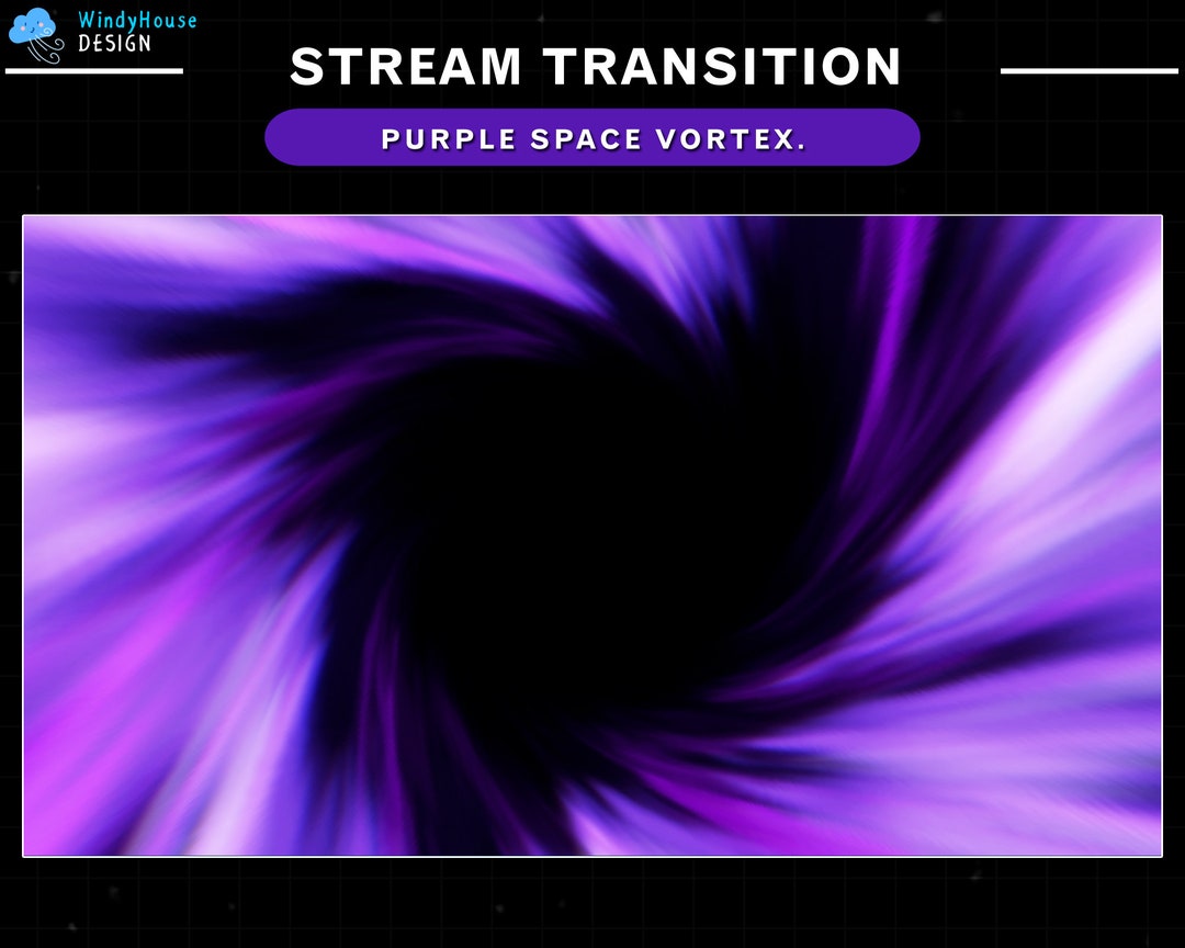 Purple Vortex Energy Transition, Space Vortex Stream Stinger Transition ...