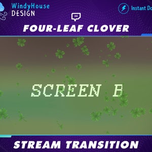 2x Four-leaf Clover Stream Transition, Three-leaves Transition, Leaf Explode, Patrick's Day ...