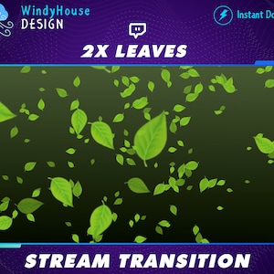 2x Green Leaves Stream Transition, Leaves Transition, Leaves Explode ...