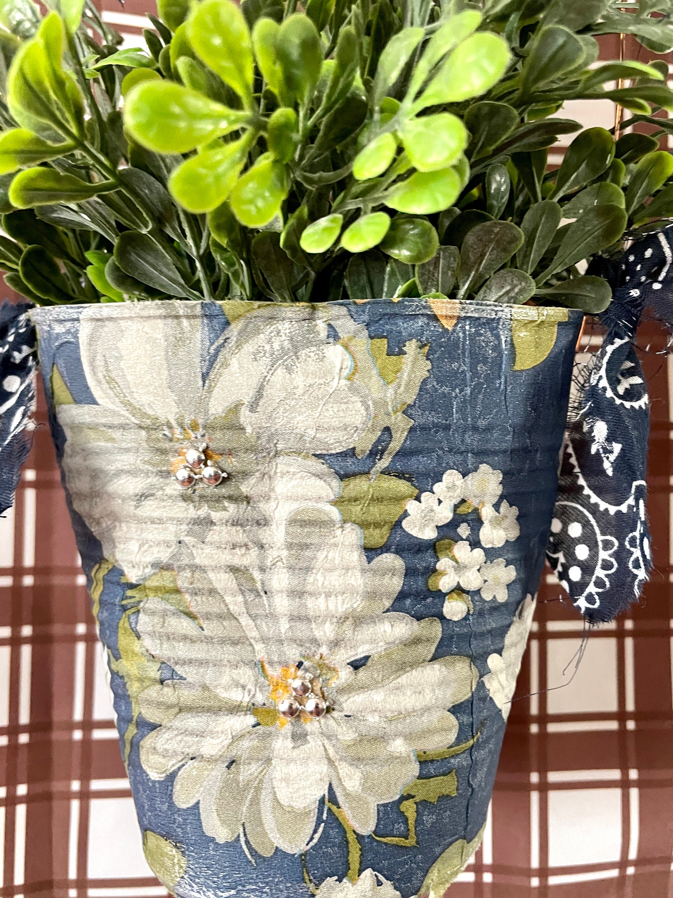 Tin Can Distressed Pocket Posey Flower Plant Medium Soup Can - Etsy