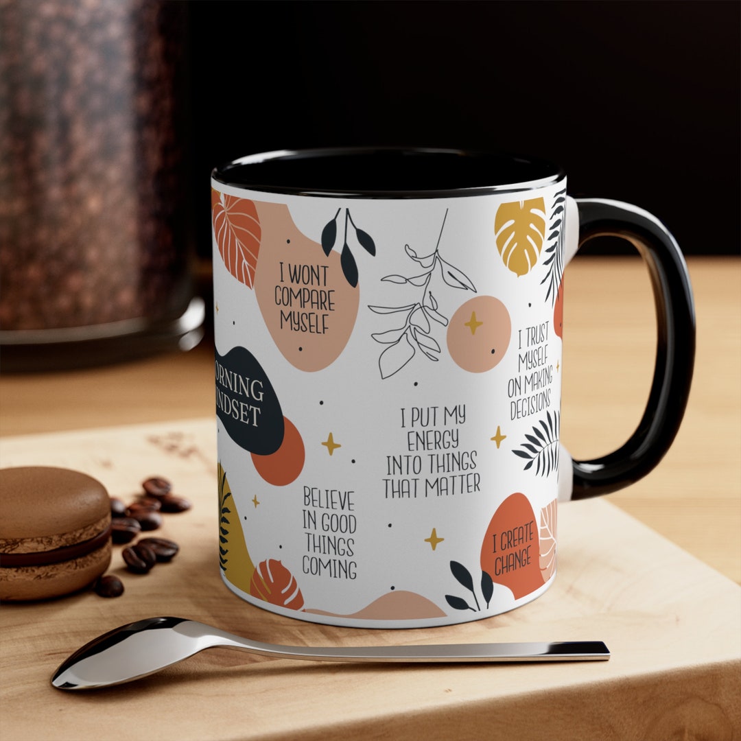 Morning Mindset Mug, Manifestation Mug, Creative Gifts, Positivity ...