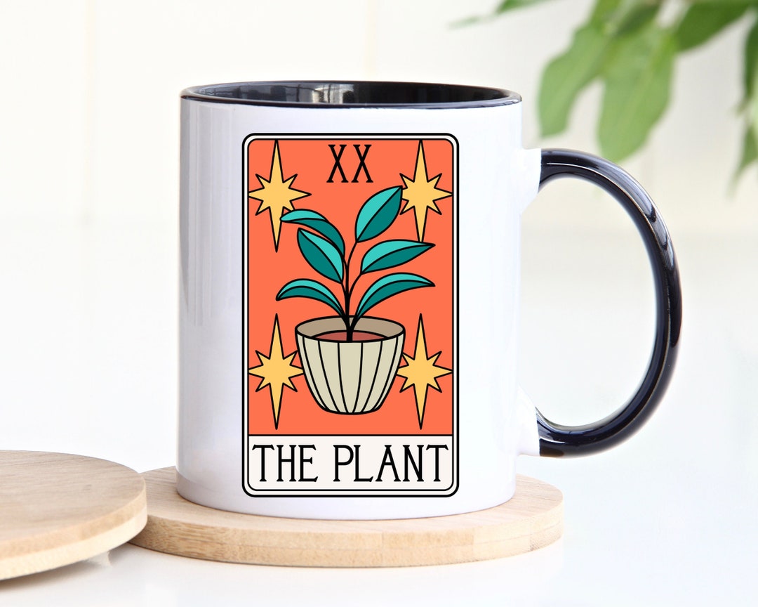 The Plant Tarot Card Mug, Tarot Card Mug, Witchy Gift, Plant Lover Gift ...