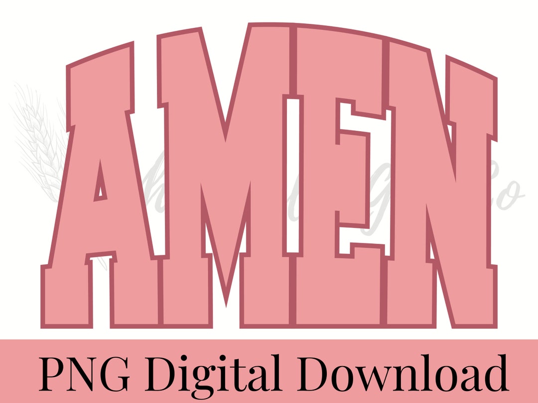 Amen Png-trendy Sublimation Digital Download - Etsy