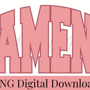 Amen Png-trendy Sublimation Digital Download - Etsy