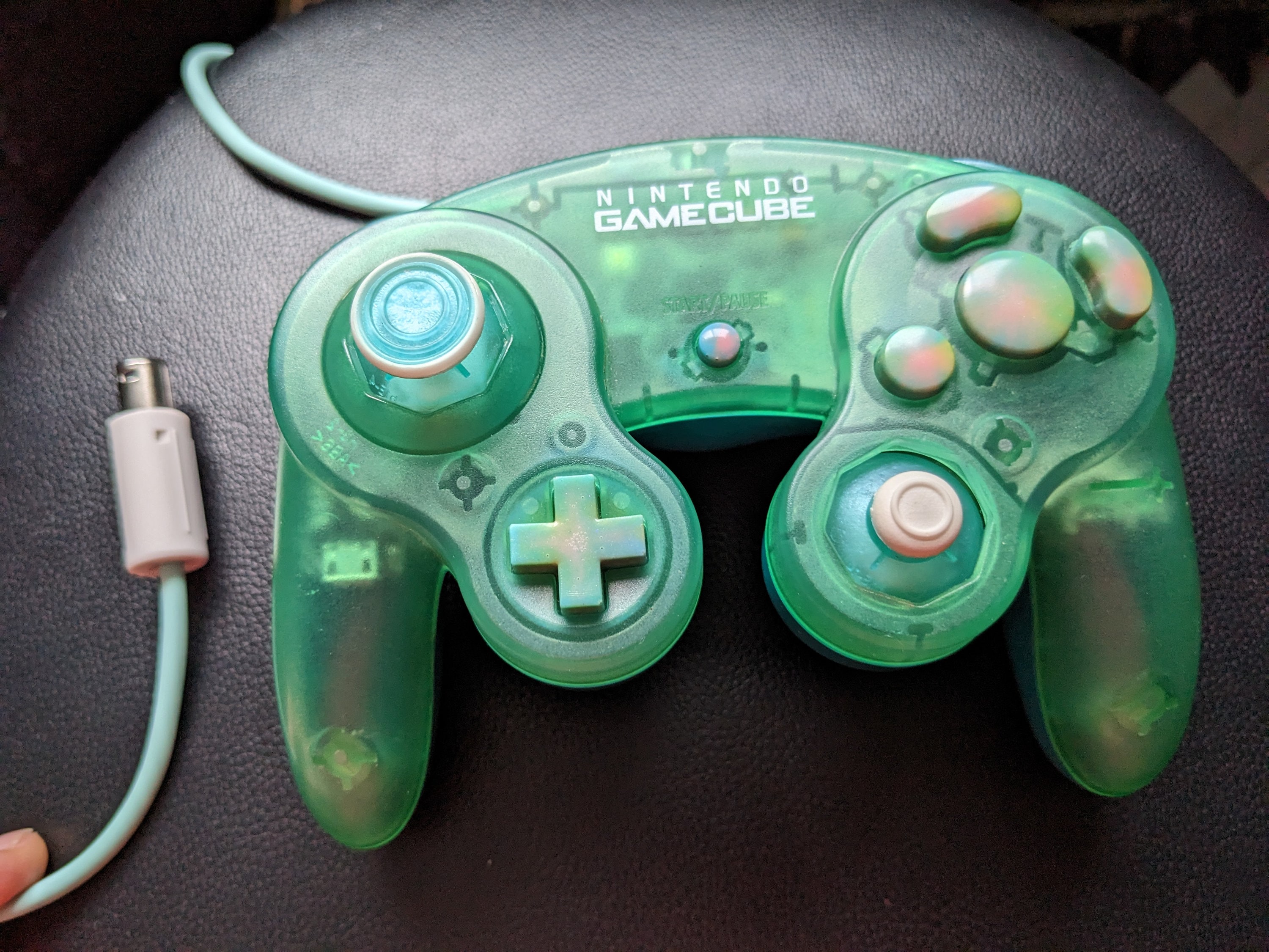 Custom Clear Green/teal Gamecube Controller - Etsy