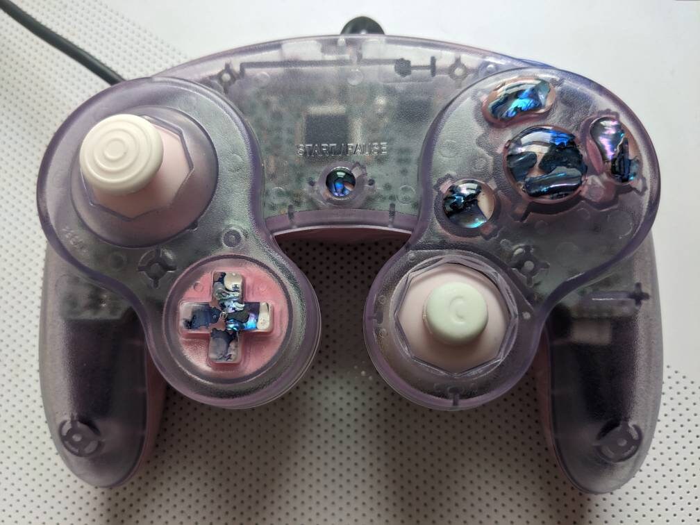 Custom Clear Pink and Purple Gamecube Controller - Etsy