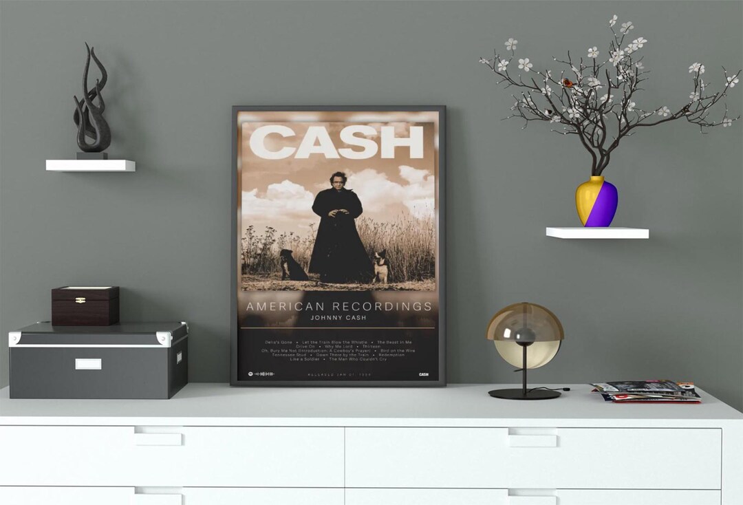 Johnny Cash Posters - American Recordings Posters - Album Poster Prints ...