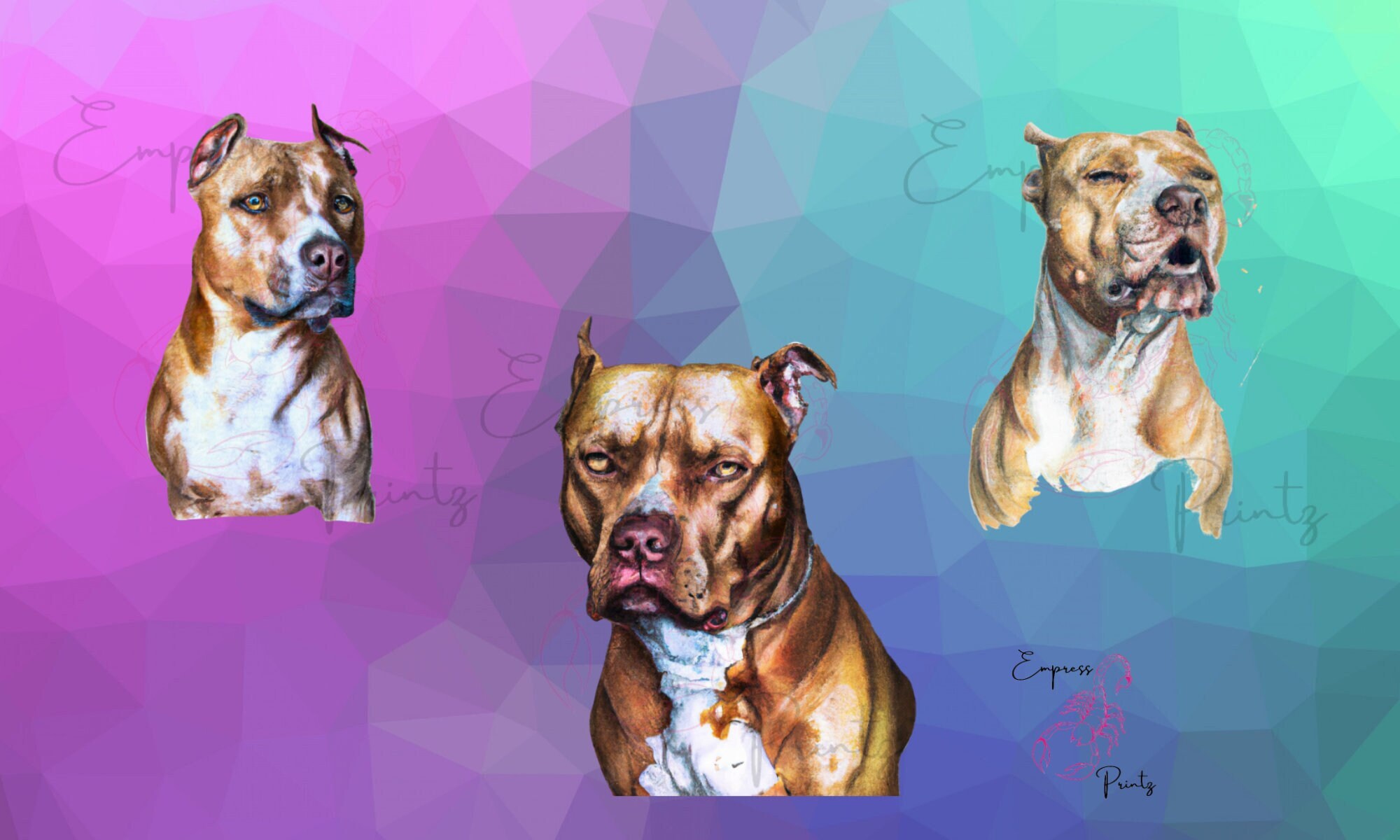 Pit Bull, 3 SVG,PNG Digital Downloads - Etsy
