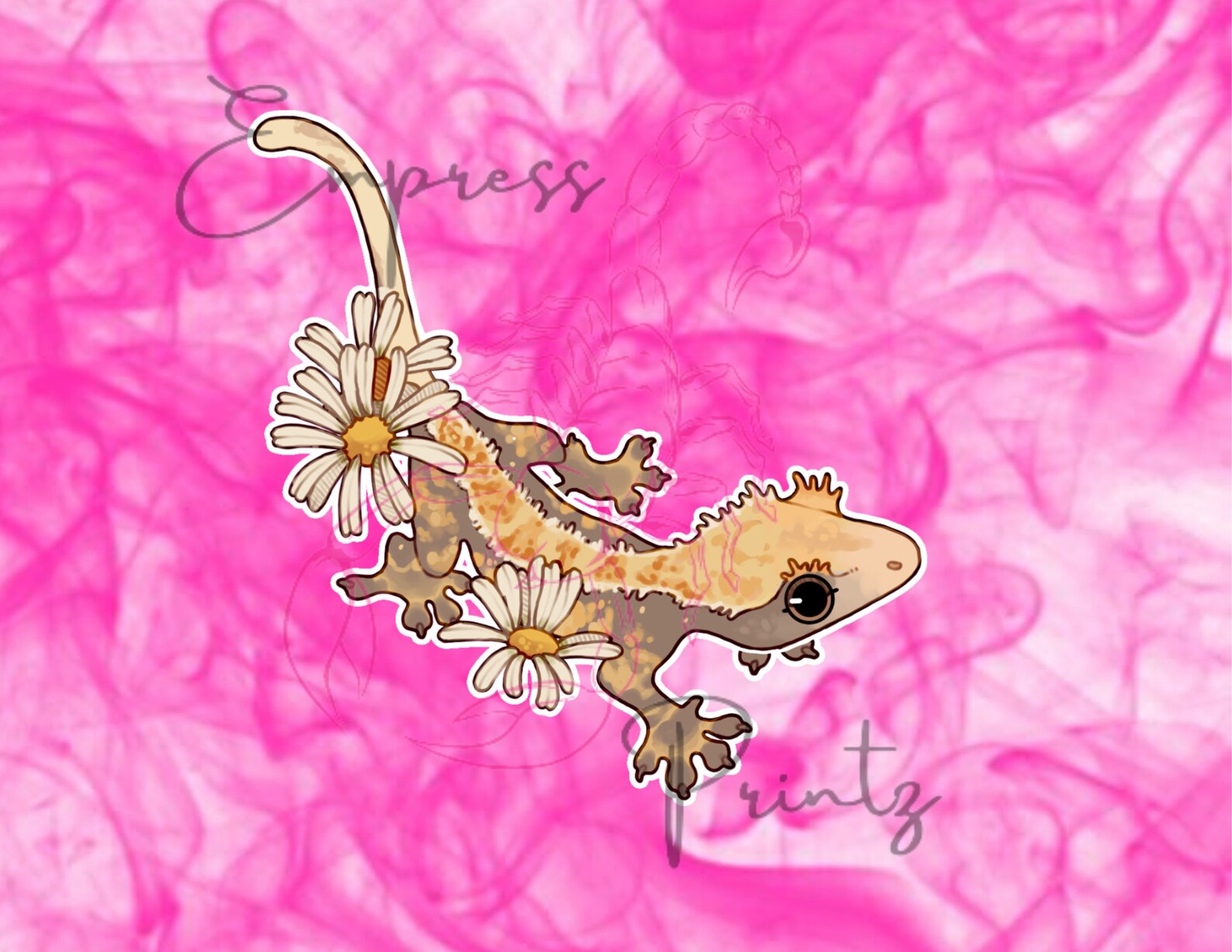 Crested Gecko SVG/PNG Digital Download - Etsy