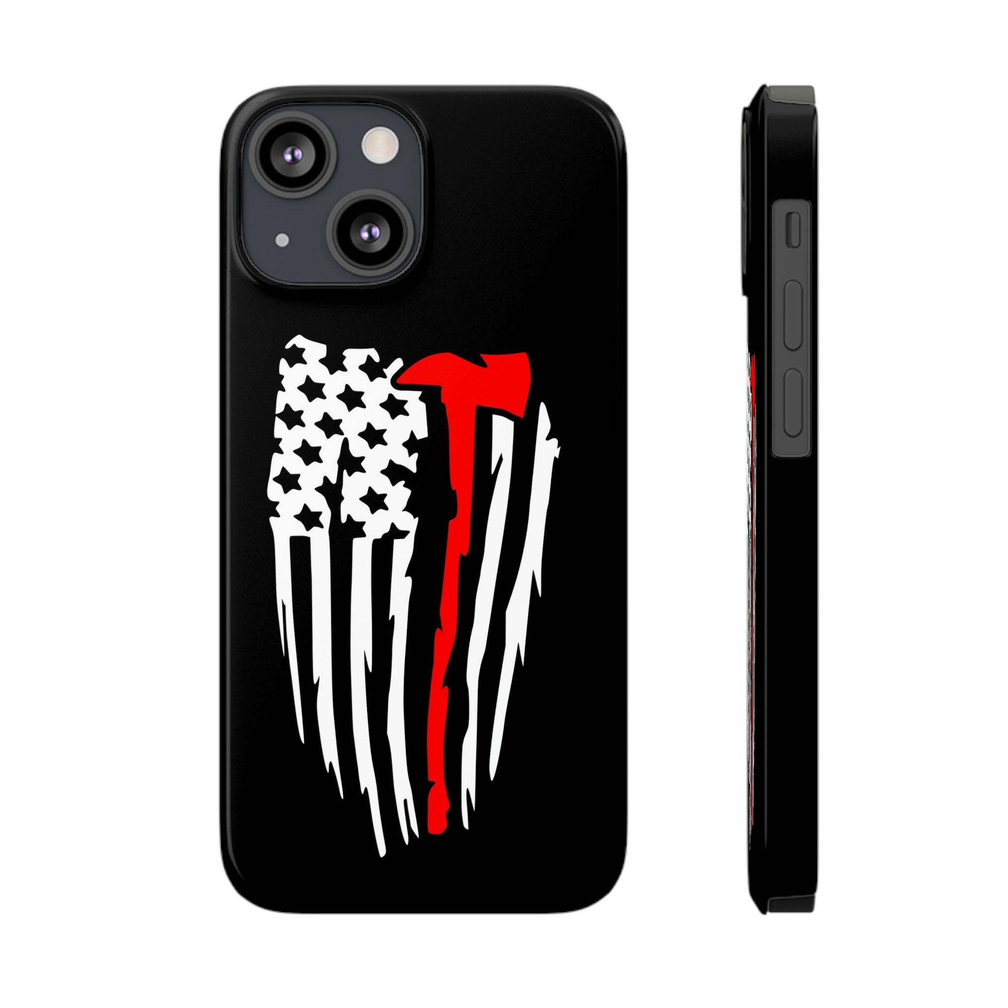 Thin Red Line Axe Flag - Etsy