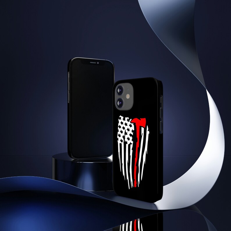 Thin Red Line Axe Flag - Etsy