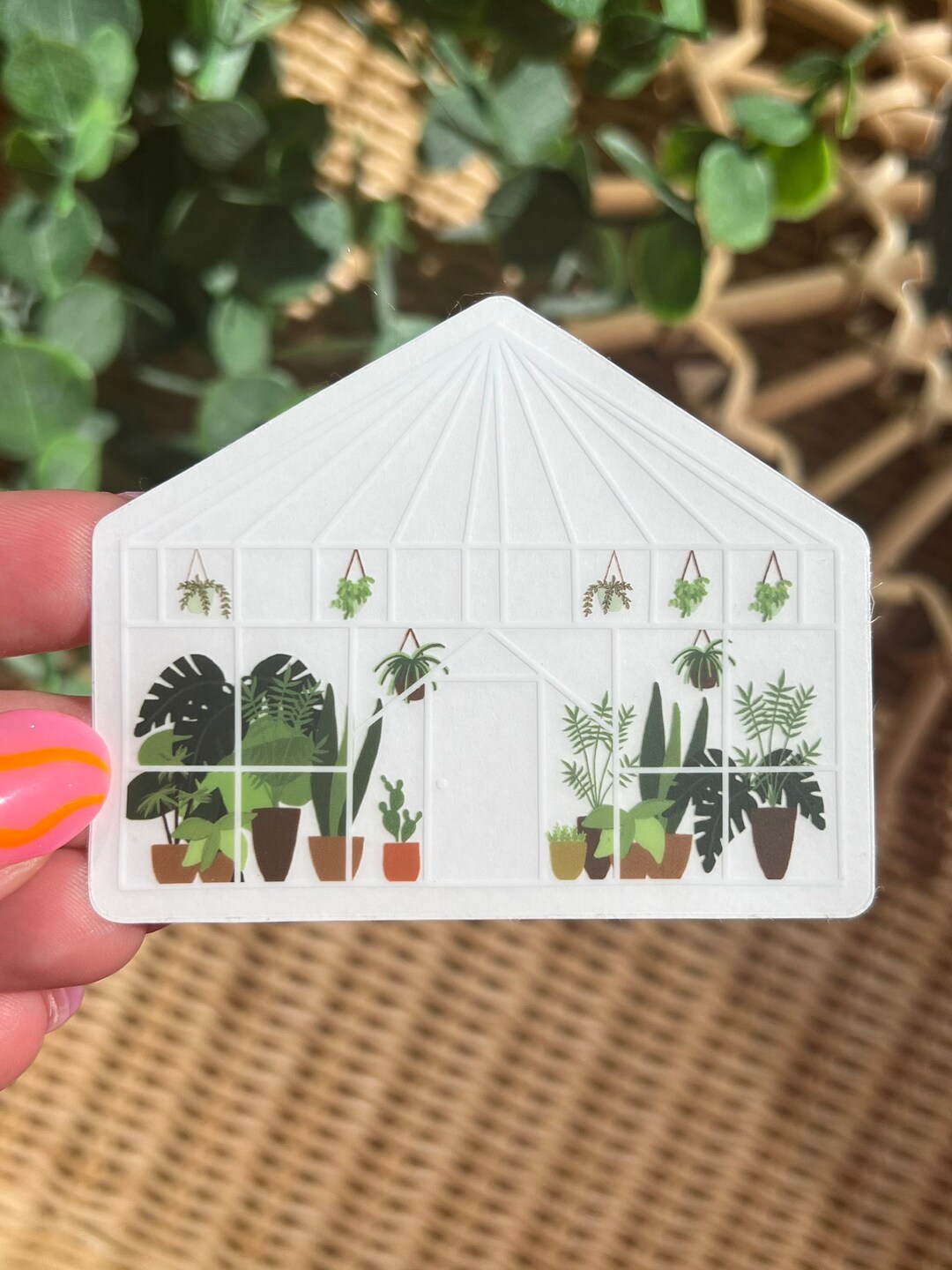 Clear Greenhouse Sticker, Waterpoof, Plant Sticker, Plant Lovers ...