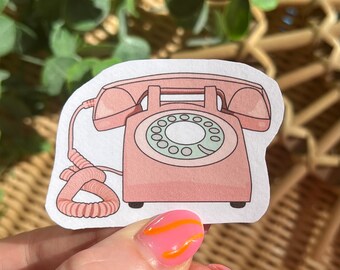 Rotary Phone Sticker - Etsy