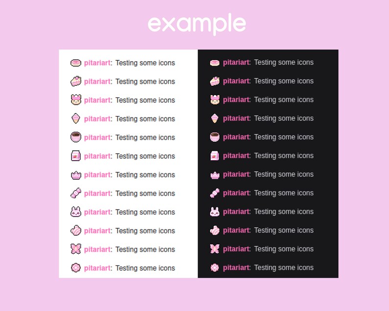 Cute Pink Twitch Sub Badges Sub/bit Pixel Items in Different - Etsy