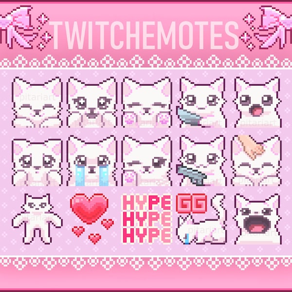 Twitch Emotes Pixel Art - Etsy