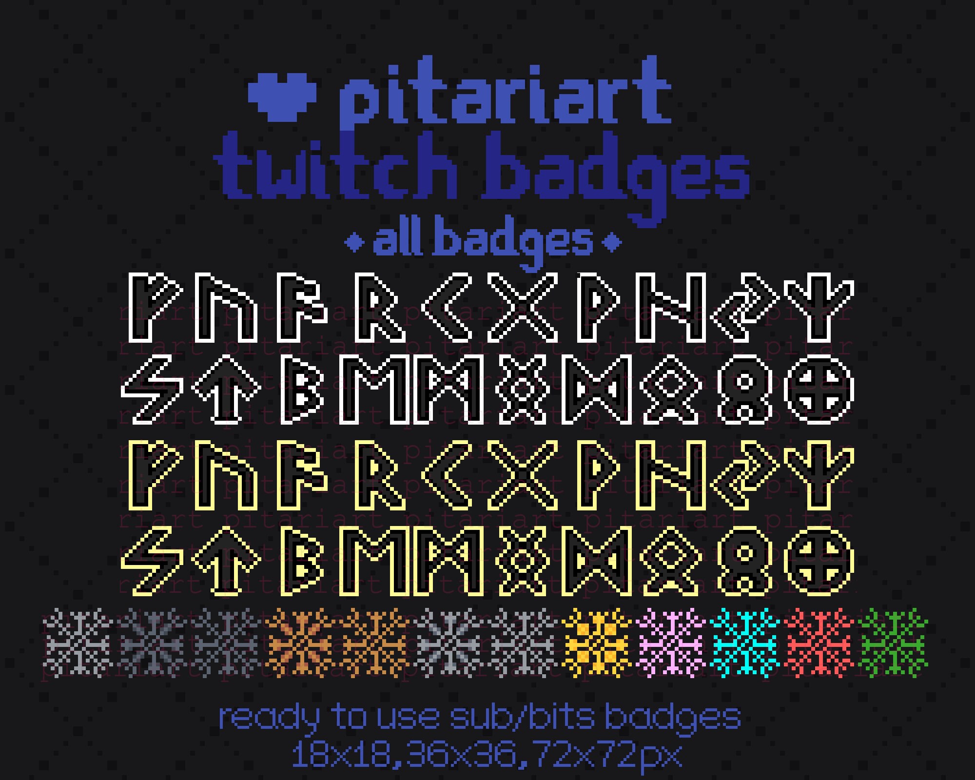 Twitch Viking Runes Sub/bit Badges for Streaming Twitch Pixel Runes ...