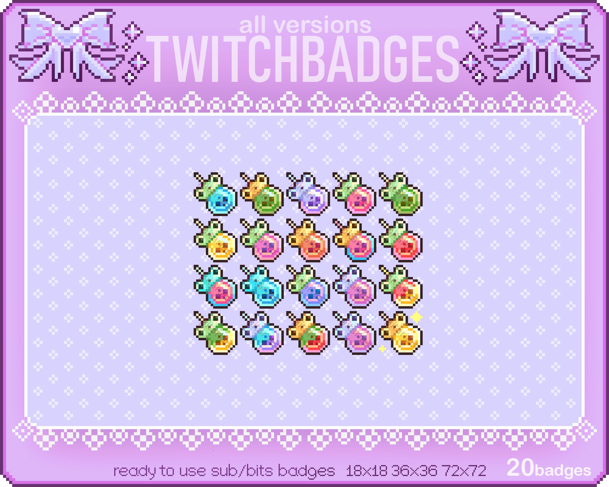 Twitch Badges Frog Boba Soda for Twitch | Cute Frog Themed Drink, Boba ...